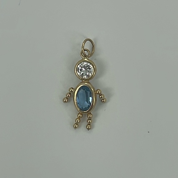 Jewelry | 14k Gold March Birthstone Charm Boy | Poshmark